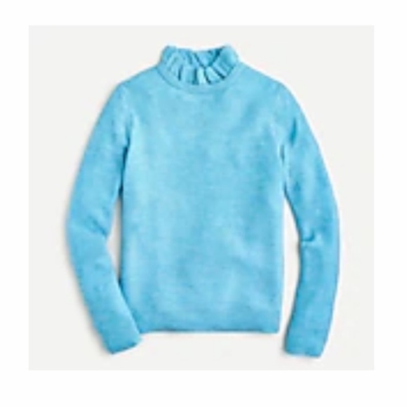 J. Crew | Sweaters | J Crew Alpaca Ruffle Neck Sweater | Poshmark